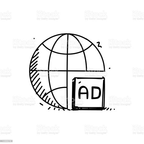 Vetores De Ícone Da Linha De Publicidade Global Design De Esboço Pixel