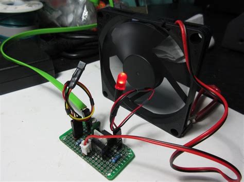 Temperature Controlled Fan With LED Status Electronics Lab