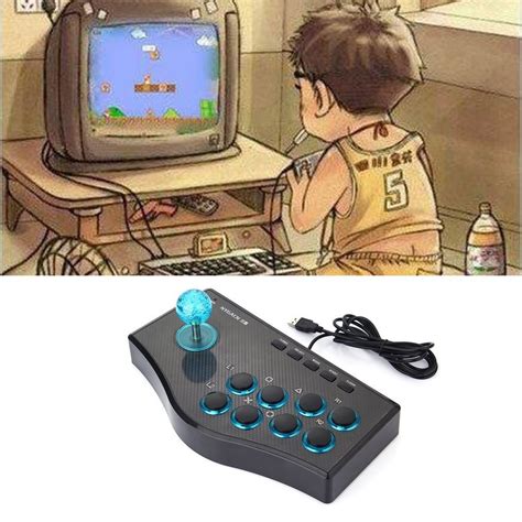 3 In 1 USB Wired Game Controller Game Rocker Arcad Vicedeal