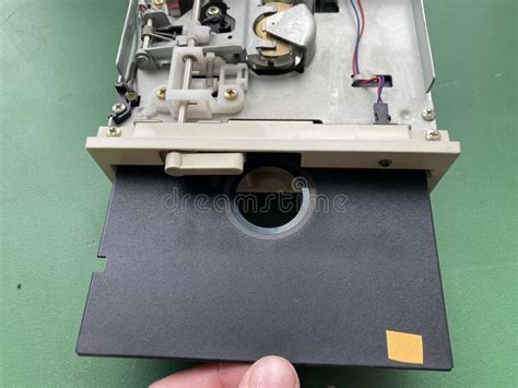 Floppy Computer Retro Disk Drive For Storing Information Stock Photo Image Of Label Plastic