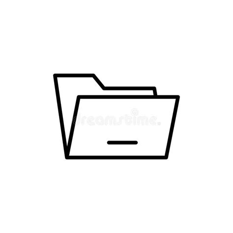 File Folder Icon Perfect For Organization And Document Management Stock Vector Illustration Of