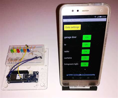 smart home with arduino mkr1000 and m i t android app 4 steps instructables