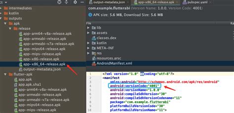 fluent android cpu package build command split per abi