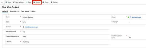 Create A Form With The Form Builder Clickdimensions Support