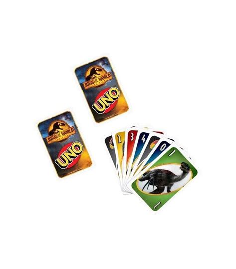 Uno Jurassic World Card Game Mattel