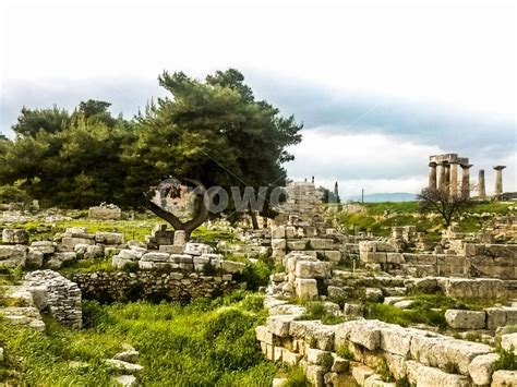 그리스관광여행 그리스로마신화 올림푸스 폐허 석조건물 사진 이미지 일러스트 캘리그라피 파랑작가