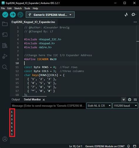 Esp8266 Connecting A Keypad Via I2c With Pcf8574