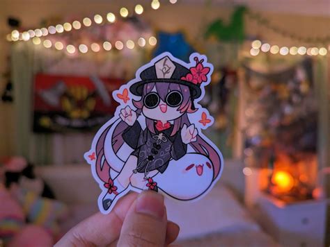 Hu Tao Sticker Genshin Impact Etsy