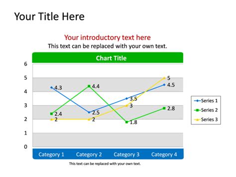 Powerpoint Slide Chart Line Multicolor Data Driven Tg348