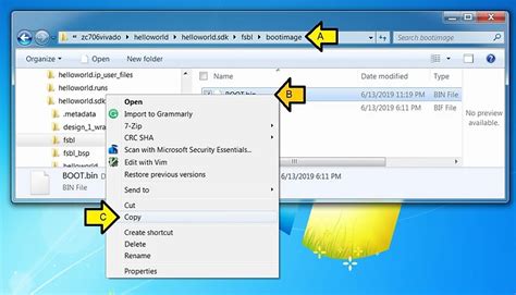 Create A BOOT Bin Program An SD Card And Boot A ZC706 Using Windows