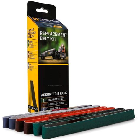 Work Sharp Sharpener Replacement Kit Assorted Pack Of 6 Belts Wssa0002012 Packaging May Vary