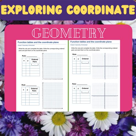 Exploring Coordinate Geometry Worksheets For Quadrants Transformations Made By Teachers