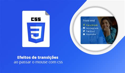 Efeitos de transições ao passar o mouse
