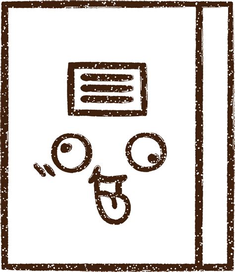 Babe Notebook Charcoal Drawing PNG