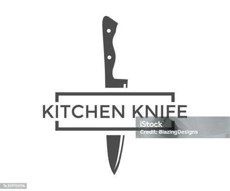 부엌 칼 실루엣 요리사의 부엌 칼은 흰색 배경 벡터 디자인과 일러스트레이션에 격리되어 있습니다 강철에 대한 스톡 벡터 아트 및