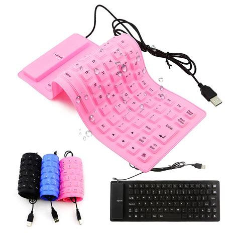Foldable Silicone Keyboard Usb Wired Silicon Flexi Grandado
