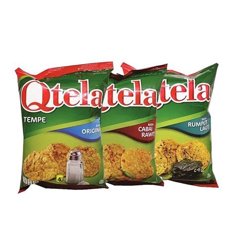 Jual Qtela Kripik Tempe Aneka Rasa 55 Gram Shopee Indonesia