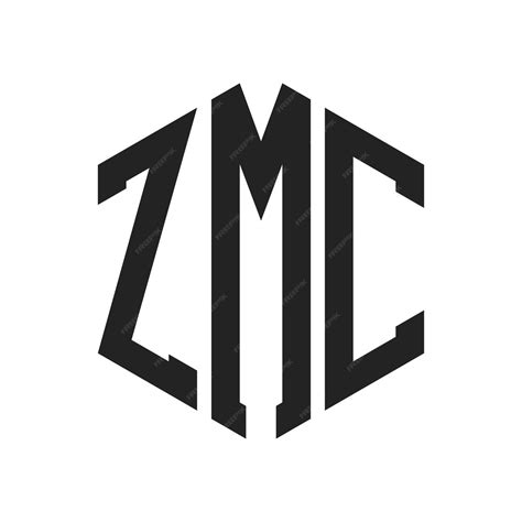 Premium Vector Zmc Logo Design Initial Letter Zmc Monogram Logo Using Hexagon Shape