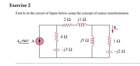 Solved Exercise Calculate V In The Circuit Of Figure Chegg Com