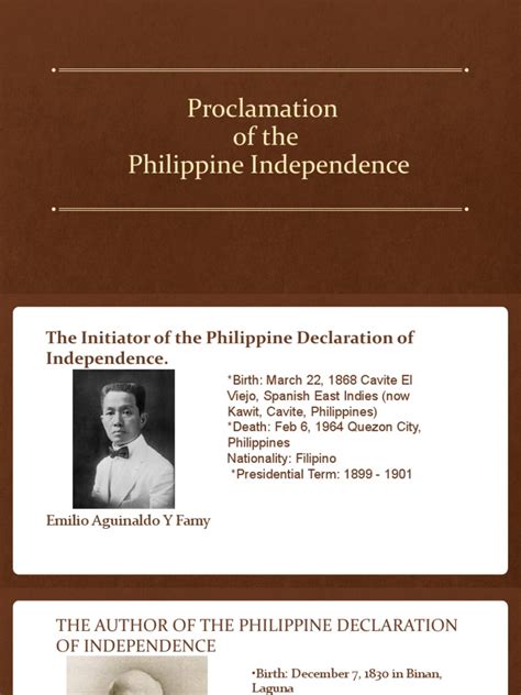 Philippine Independence Proclamation 1898 Pdf Travel History