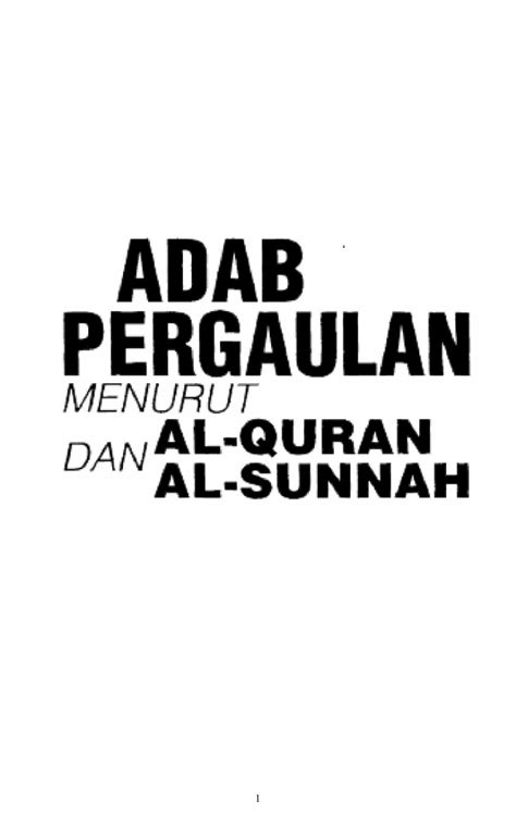 Adab Pergaulan Menurut Quran Apk For Android Download