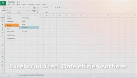Excel Gruppieren Daten Effektiv Sortieren