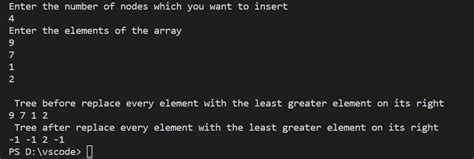 Replace Every Element With The Least Greater Element On Its Right