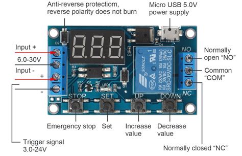 Buy V Channel Power Relay Module With Adjustable Timing Cycle Online At Robu In