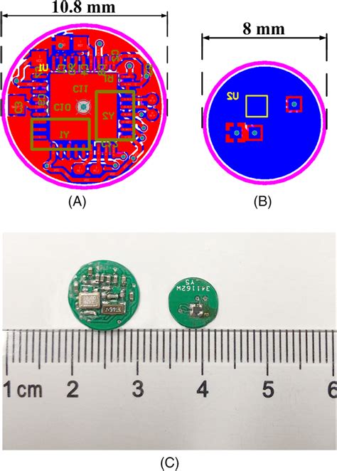 A Geometry Of Mcu Circuits B Geometry Of Temperature Sensor