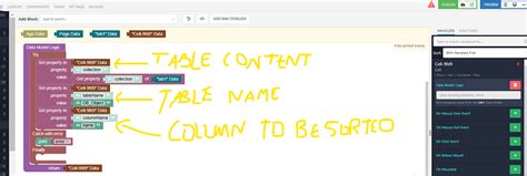 table sorting reusable component issue ui builder backendless support