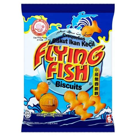 Cap Ping Pong Flying Fish Biscuits Chocolate Teddy Biscuits120g Hup