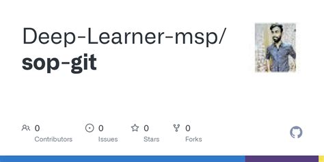 GitHub Deep Learner Msp Sop Git