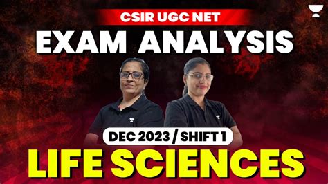 Csir Net Life Science Exam Analysis Dec 2023 Csir Net Dec 2023 Unacademy Csir Ugc Net Youtube