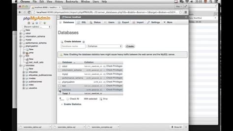 Eliminar Bases De Datos Y Tablas En Phpmyadmin Mysql Ya