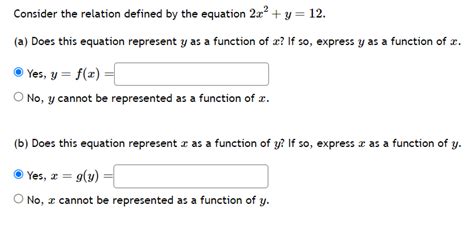 Solved Consider The Relation Defined By The Equation