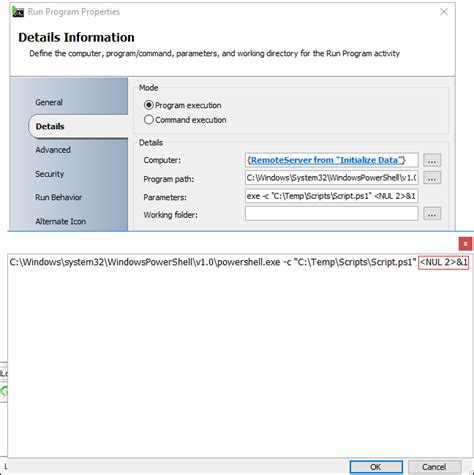 orchestrator run program powershell stuck on running microsoft qanda