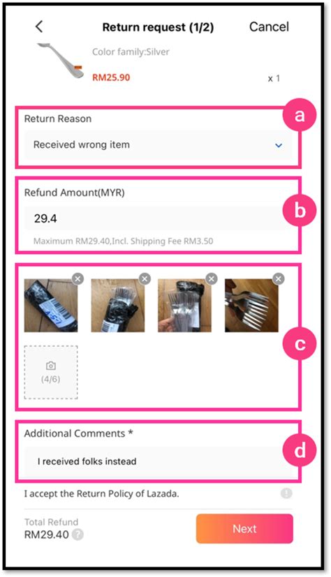 Lazada Refund Policy
