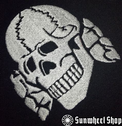 Totenkopf Embroidered Polo Shirt Sunwheel Shop