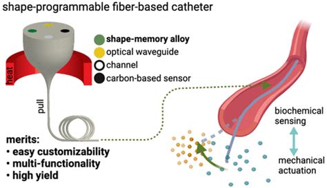 shape memory alloys enabled actuatable fiber sensors via the preform to fiber fabrication acs