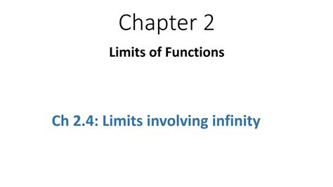 شرح التفاضل والتكامل شابتر 2 درس 2 4 Calculus Ch 2 Sec 2 4 Limits Involving Infinity Youtube