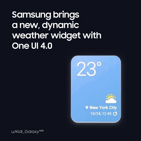 Samsung Brings A New Dynamic Weather Widget With One UI 4 0 R GalaxyS21