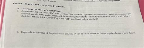 Solved Guided Inquiry And Design And Procedurena