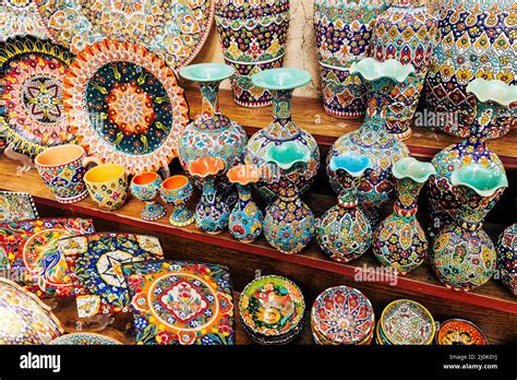 Souvenir Shop At Dubai Grand Souk The Traditional Arab Style Bazaar At Dubai Old Souq United
