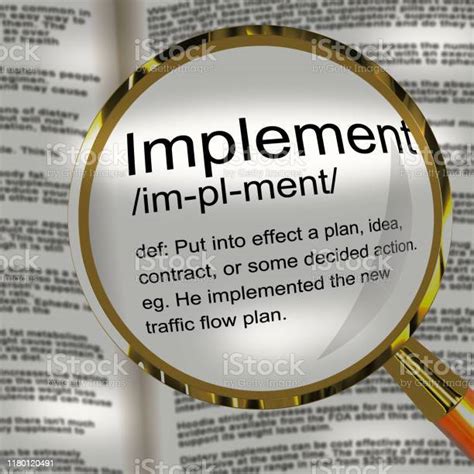 개념을 구현하는 것은 계획을 실행하고 프로젝트를 실행하는 수단 3d 그림 개념에 대한 스톡 사진 및 기타 이미지 개념 개념과 주제 개발 Istock
