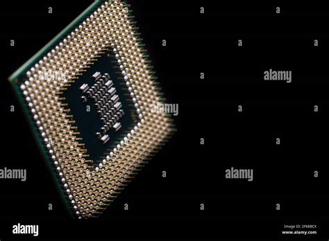 Circuit Board Of A Processor For Laptop Computer Stock Photo Alamy