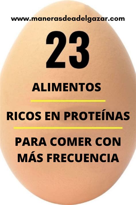 23 Alimentos Ricos En Proteínas Para Perder Peso Estimular El