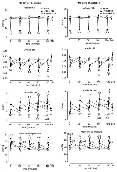 Fetal Arterial Po 2 Lactate Concentration Ph And Mean Arterial