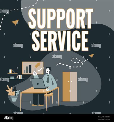 Text Caption Presenting Support Service Business Idea Activity For Execution Of A Product Or