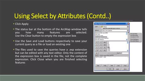 Querying The Data And Selecting Features In Arc Gis Pptx