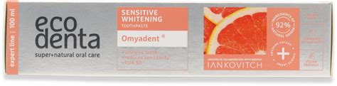 Ecodenta Sensitive Whitening Toothpaste With Omyadent 100ml Medino